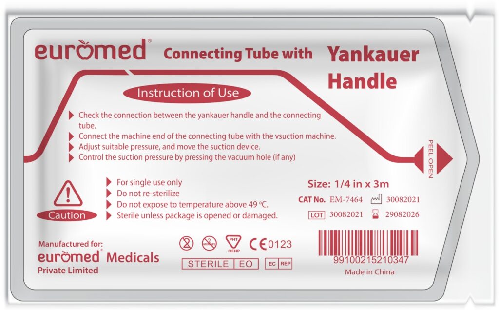 Suction Connecting Tube w/ Yankauer Handle – Apple Med